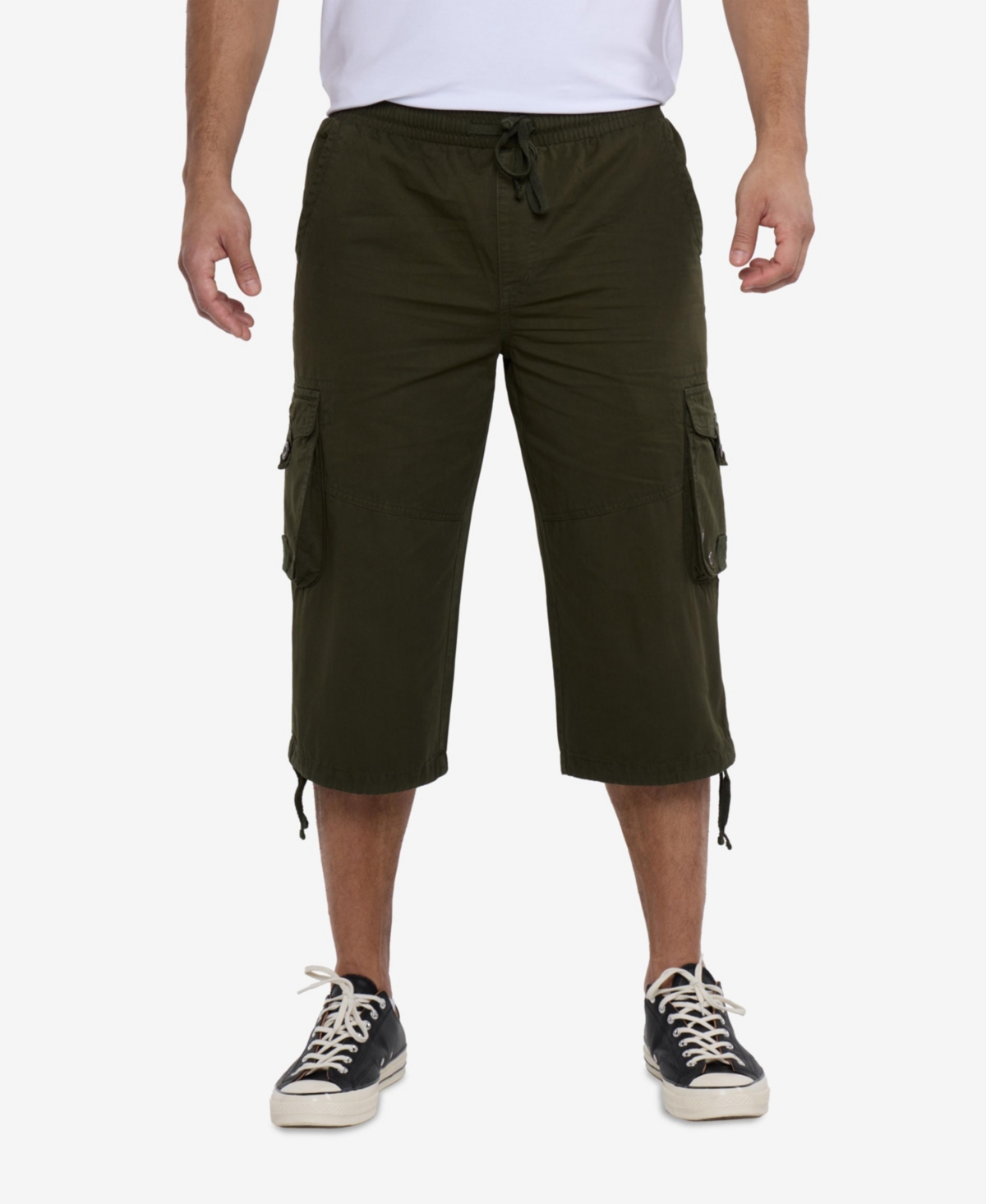 Click here for Xray Mens 18" Elastic Waist Capri Long Cargo... prices