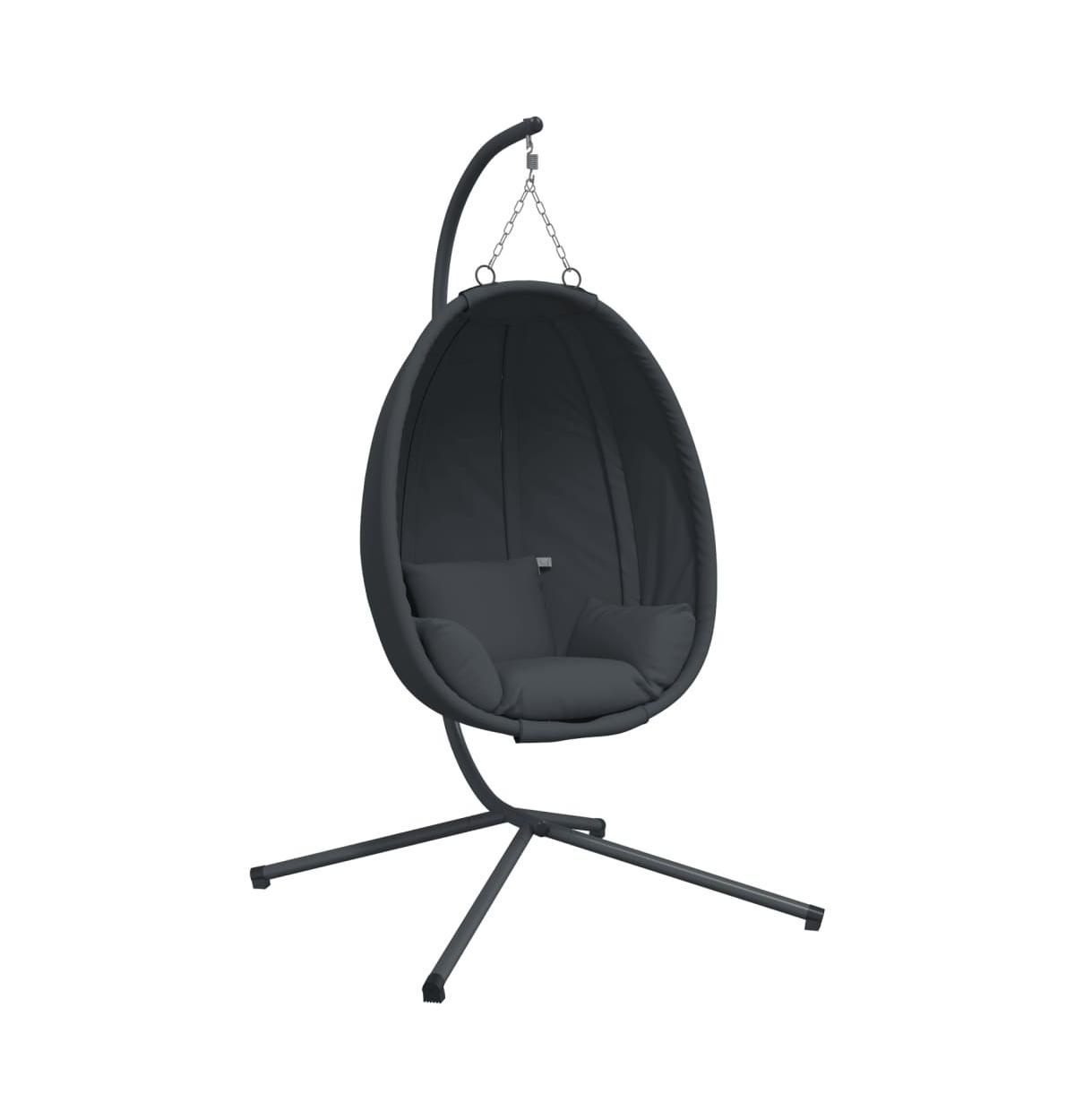 Click here for Hanging Egg Chair with Stand Anthracite Fabric and... prices