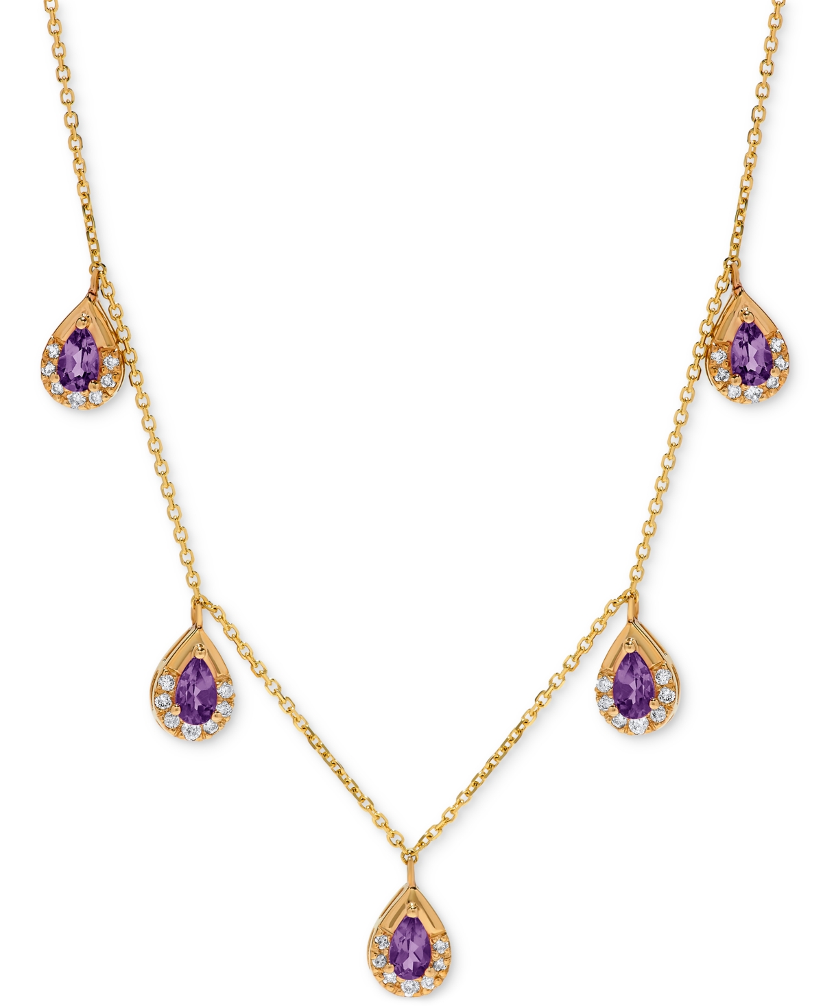 Click here for Amethyst (1 ct. t.w.) & Diamond (1/3 ct. t.w.) Pea... prices