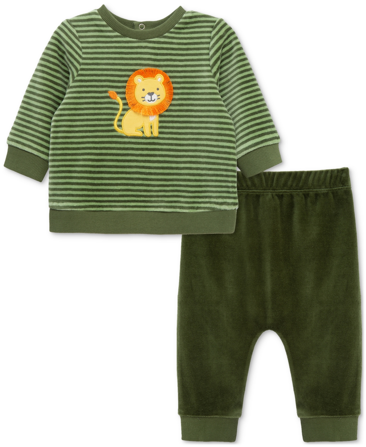 Click here for Little Me Baby Boys Lion Stripe Velour Sweatshirt... prices