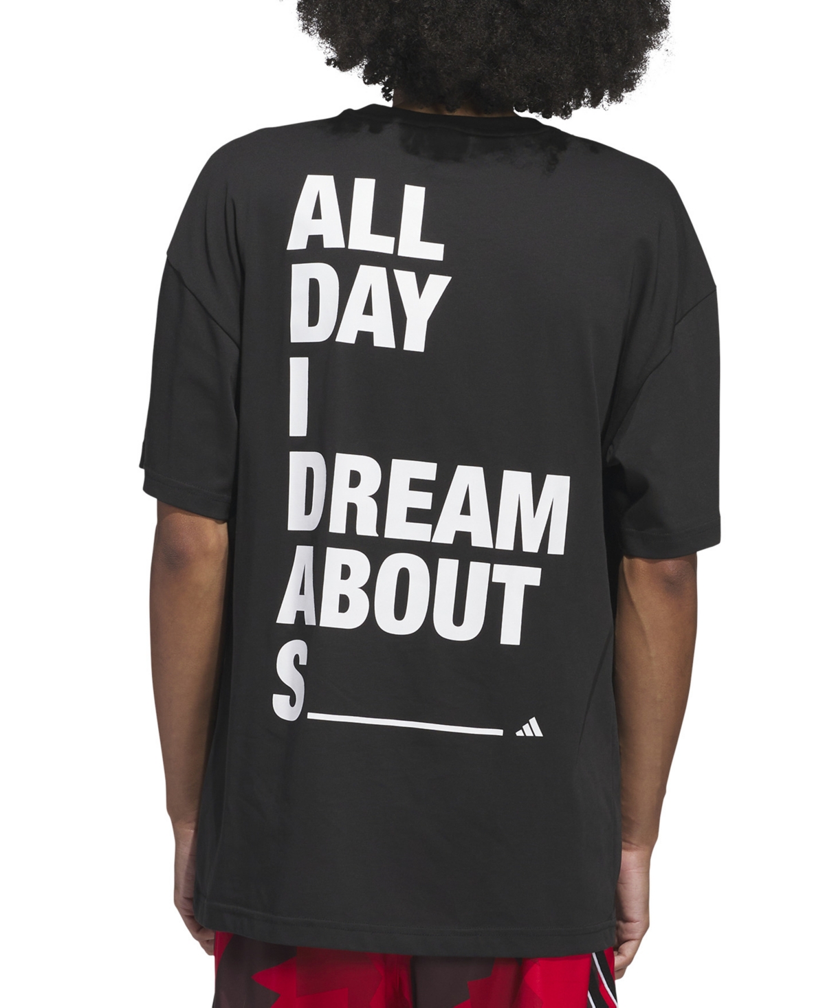 Click here for adidas Mens All Day Logo Graphic T-Shirt - Black/w... prices