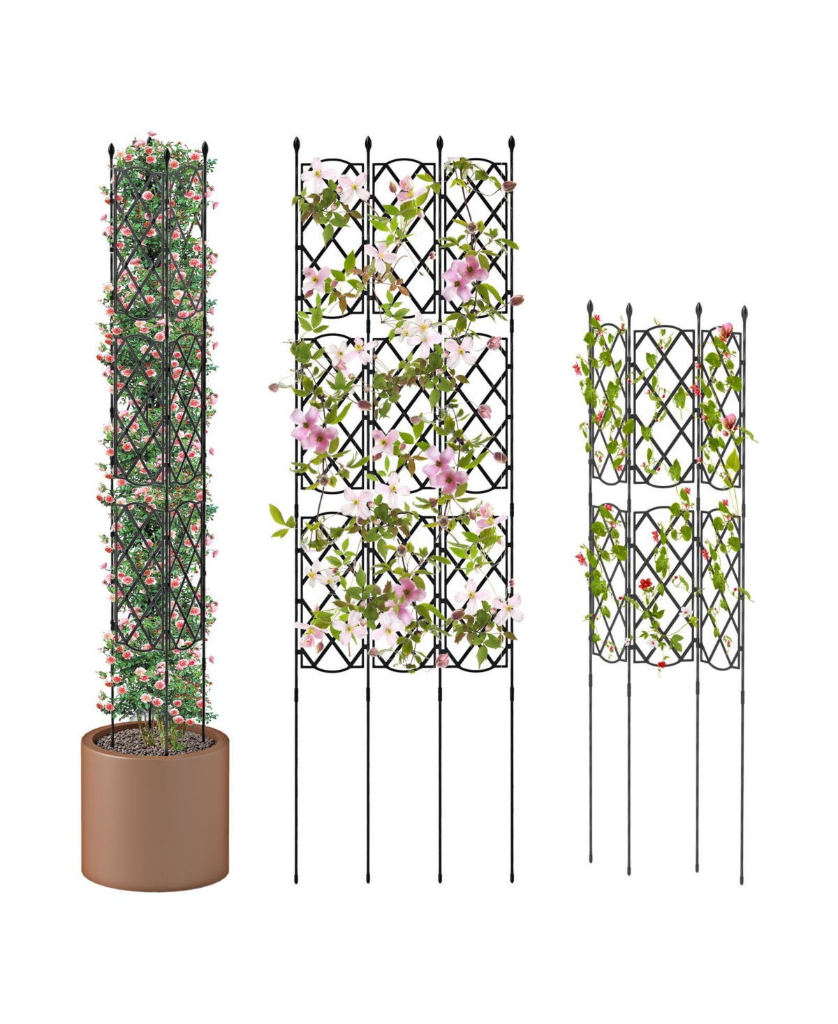 Click here for 3-Pack Outdoor Plant Support Frame for Raised Gard... prices