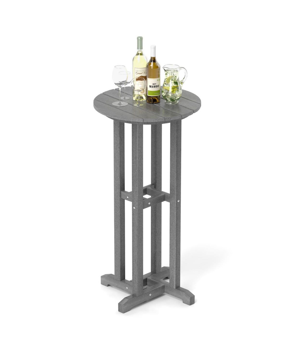 Click here for 21.5 Inch Round Bar Table Patio Hdpe Bar Height Di... prices