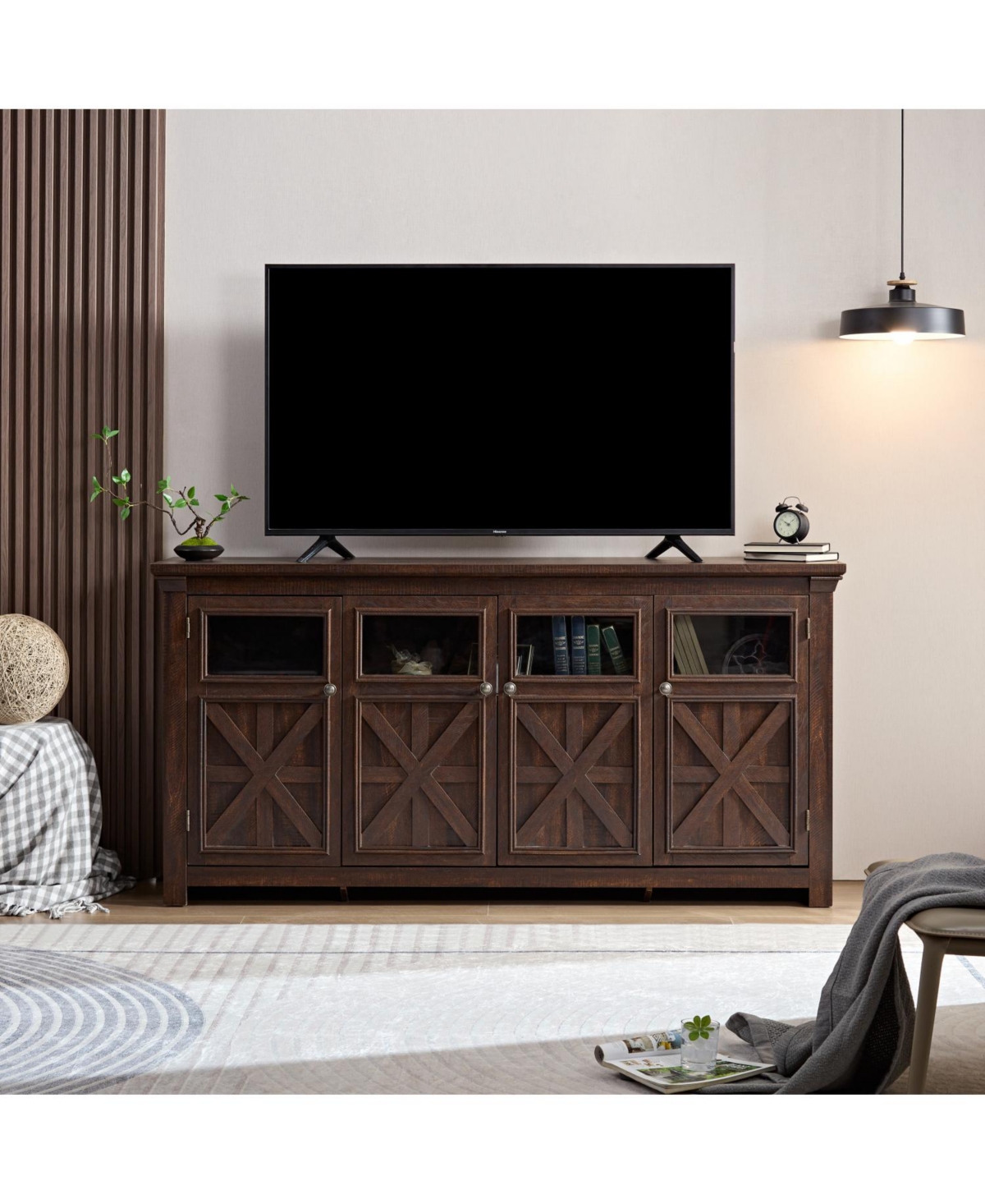 Click here for 4-Door Farmhouse Cabinet: Versatile Storage for Di... prices