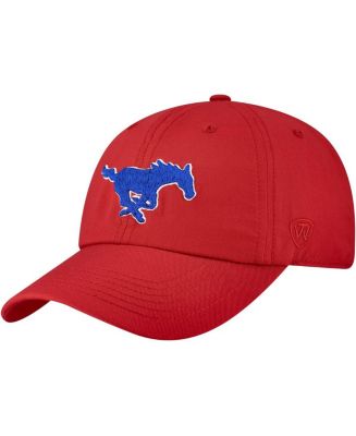 Top of the World Men's Red SMU Mustangs Staple Adjustable Hat - Macy's