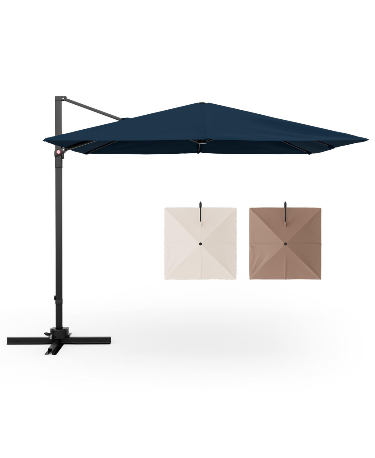 Click here for 9.5 Feet Square Patio Cantilever Umbrella with 360... prices
