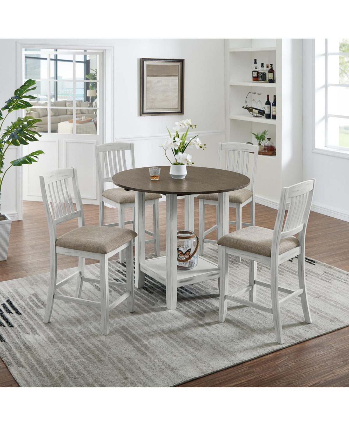 Click here for Streamdale Foldable Dining Set Table  4 Chairs  St... prices