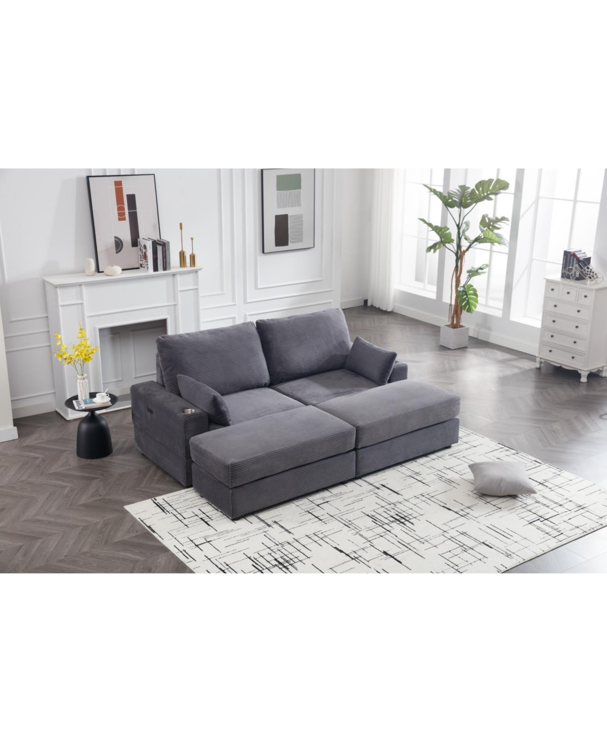 Click here for Streamdale Modern Luxury Sleeper Sofa with Usb Cha... prices