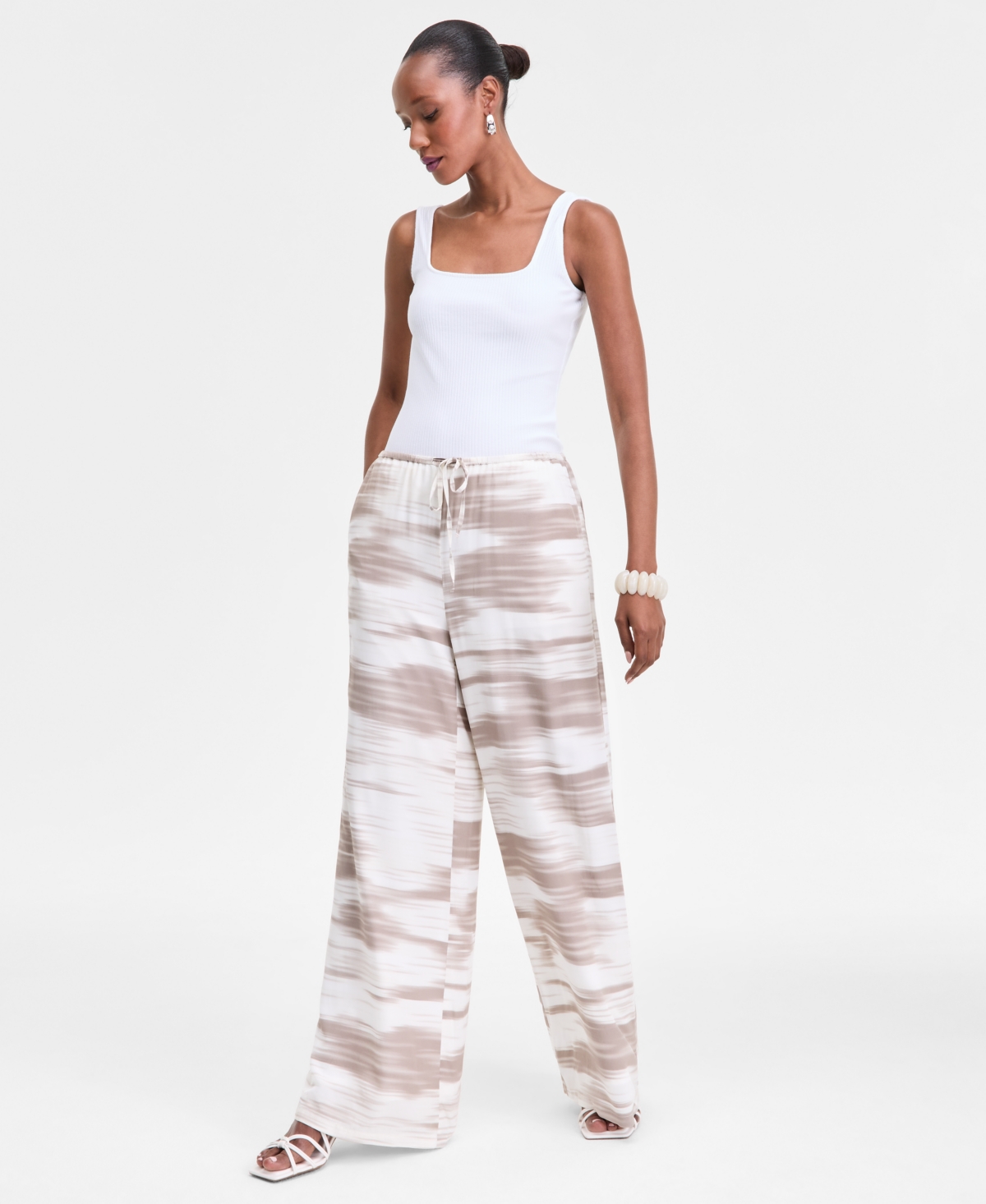 Click here for I.n.c. International Concepts Womens Printed Wide-... prices