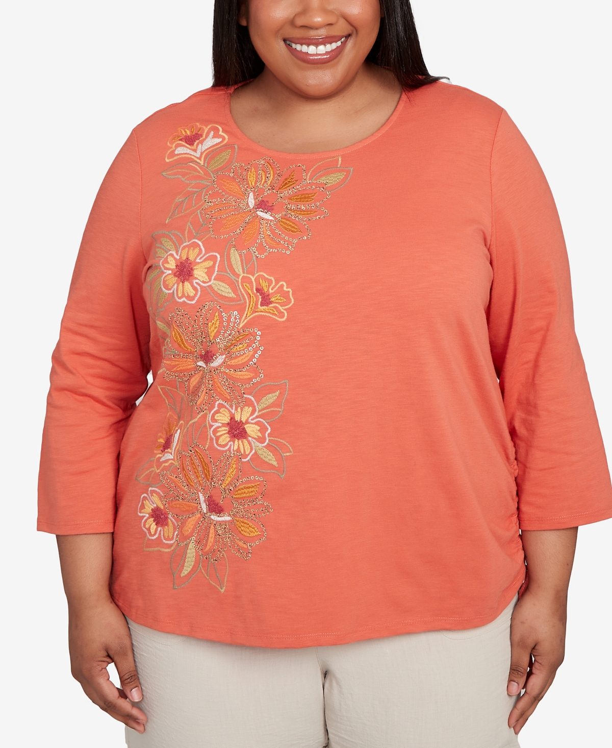 Click here for Alfred Dunner Plus Size Copper Canyon Asymmetric F... prices