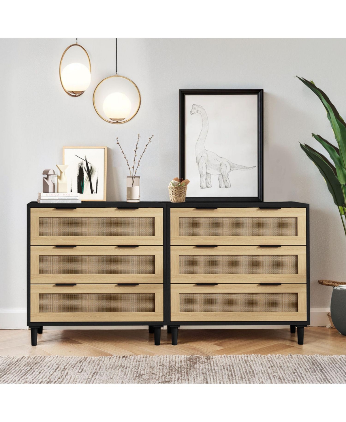 Click here for Streamdale 3-Drawers Rattan Storage Cabinet Rattan... prices