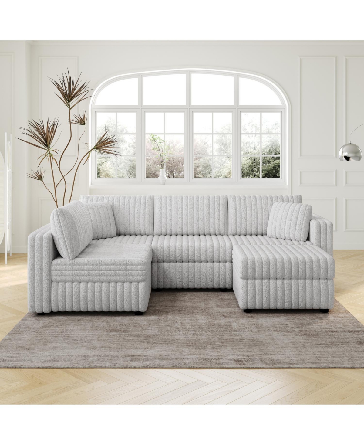 Click here for Streamdale U-Shaped Sofa with Ottoman Comfort and... prices