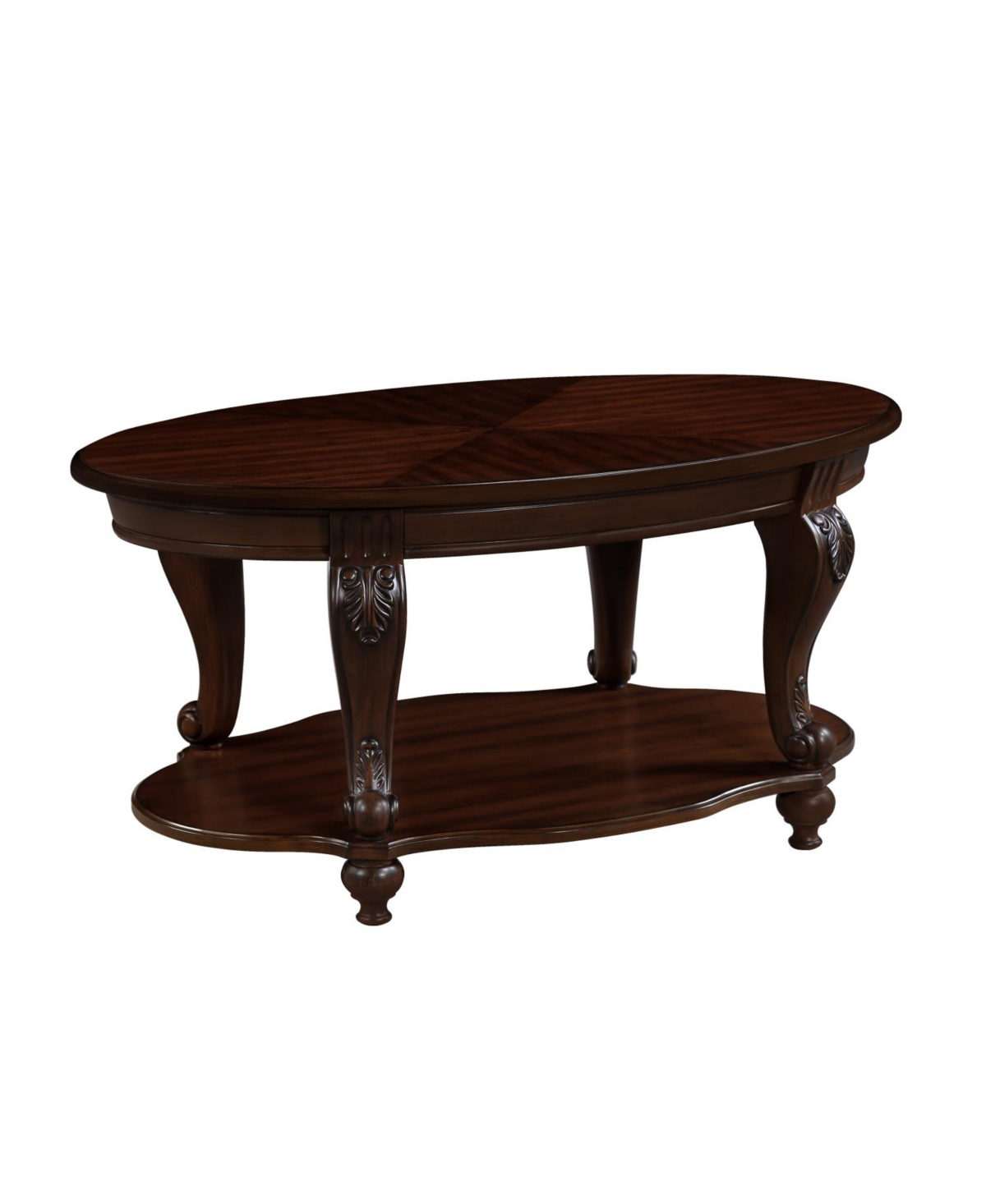 Click here for Streamdale 42" Oval Wood Coffee Table with St... prices