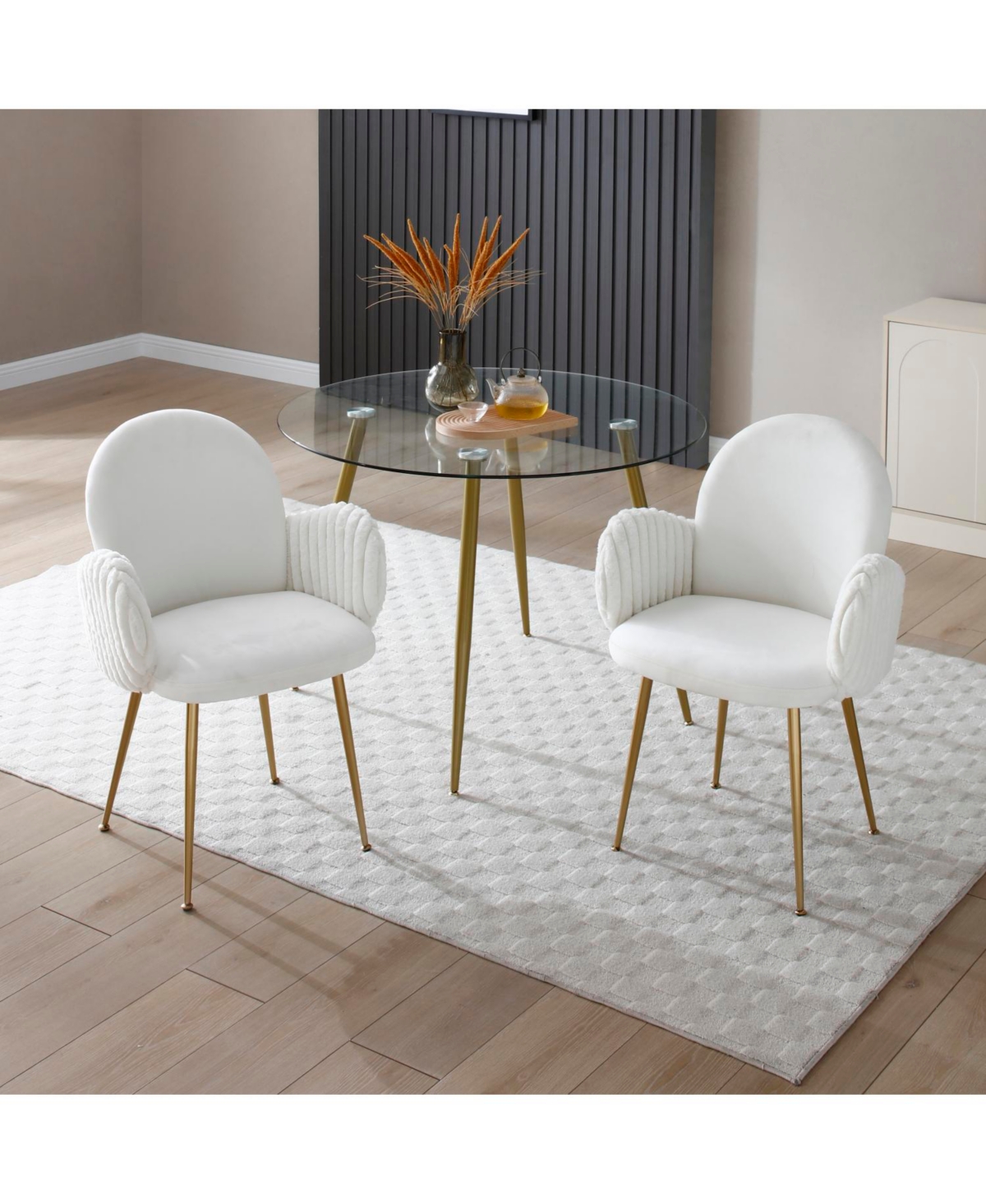 Click here for Streamdale Furniture 2x Velvet Mid-Century Accent... prices