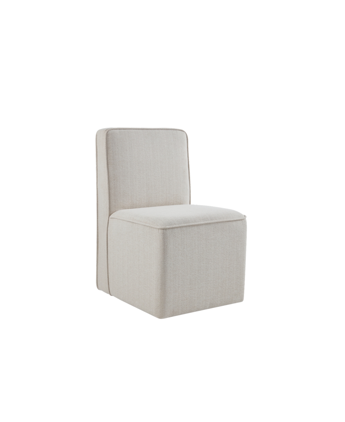 Click here for Streamdale Dining Chair w/casters - Off white prices