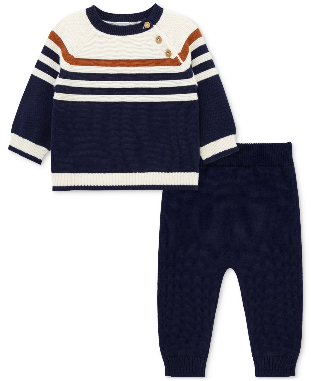 Click here for Little Me Baby Boys Cotton Striped Sweater & Pants... prices