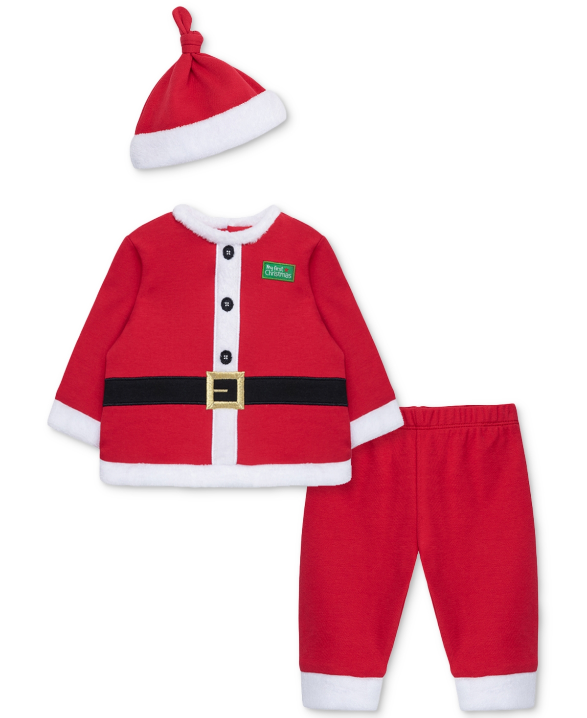 Click here for Little Me Baby Boys Santa Hat  Shirt & Pants  3 Pi... prices