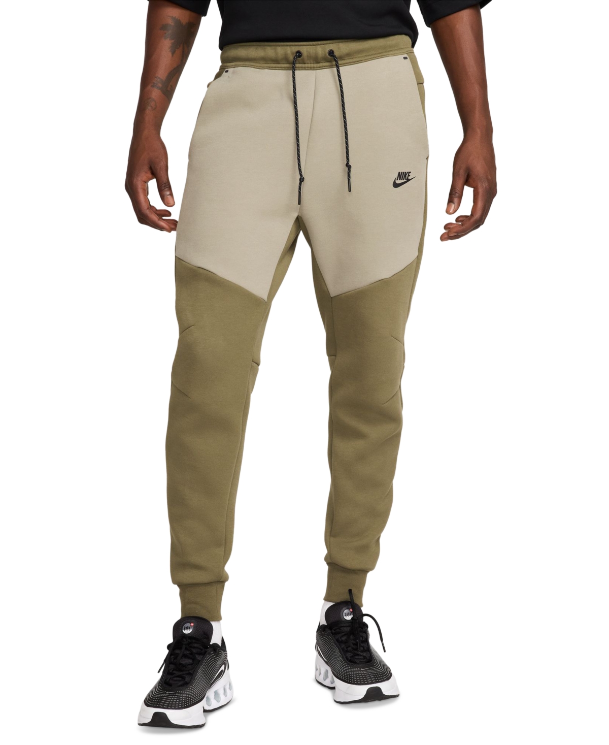 Click here for Nike Mens Tech Fleece Joggers - Medium Olive/Light... prices