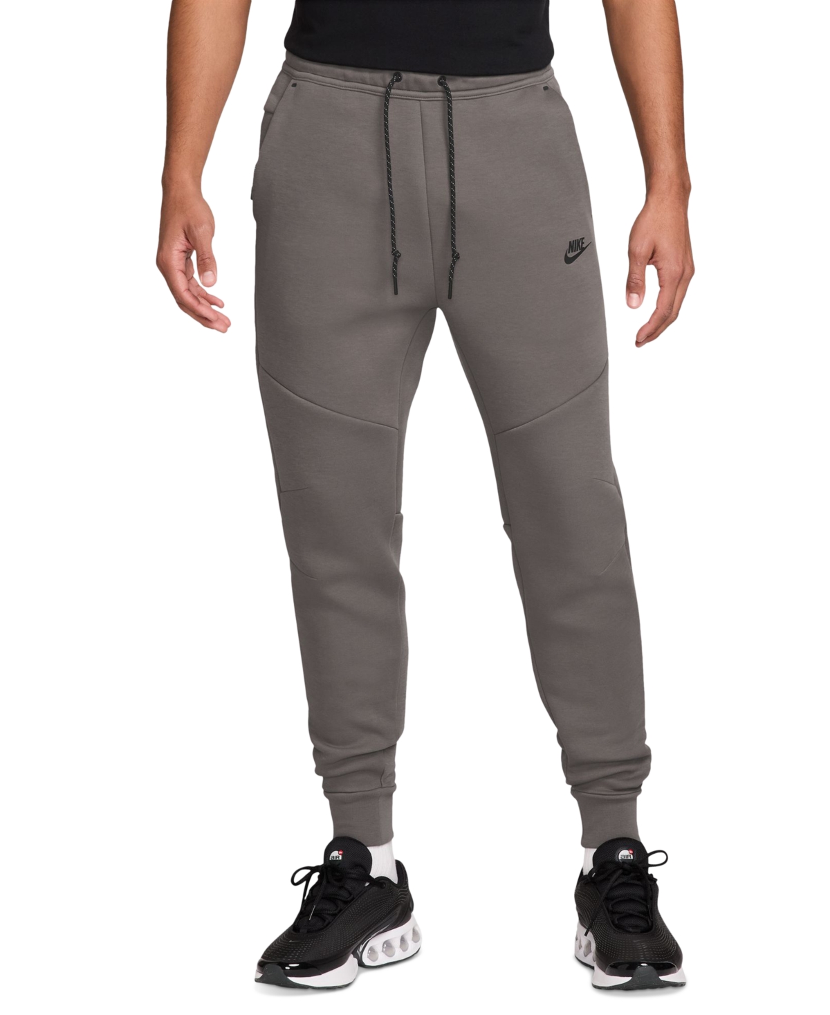 Click here for Nike Mens Tech Fleece Joggers - Cave Stone/Black prices