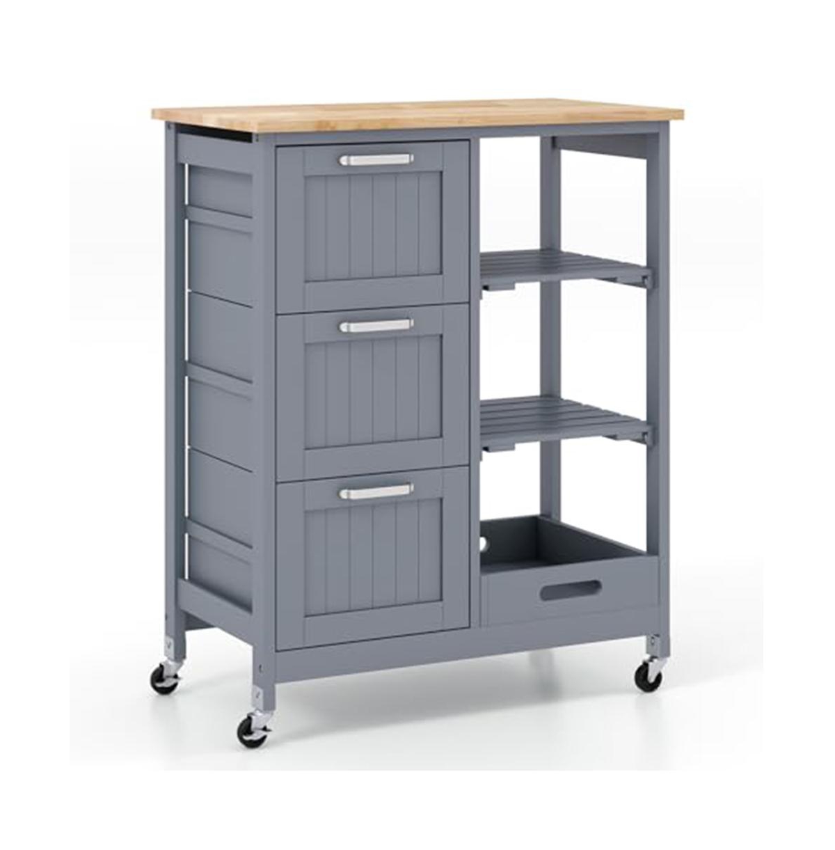 Click here for Rolling Kitchen Island Utility Storage Cart with 3... prices