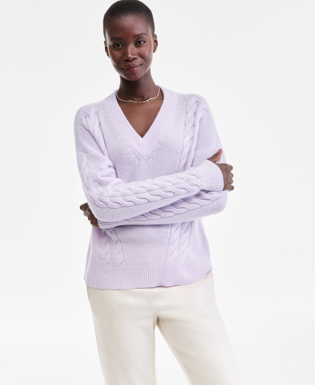 Click here for Charter Club Womens 100 Cashmere Placed Cable-Knit... prices