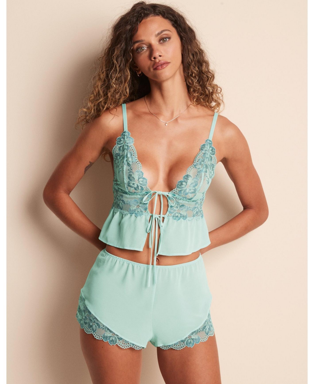 Click here for Adore Me Womens Tammy Cami & Shorts Set Lingerie -... prices