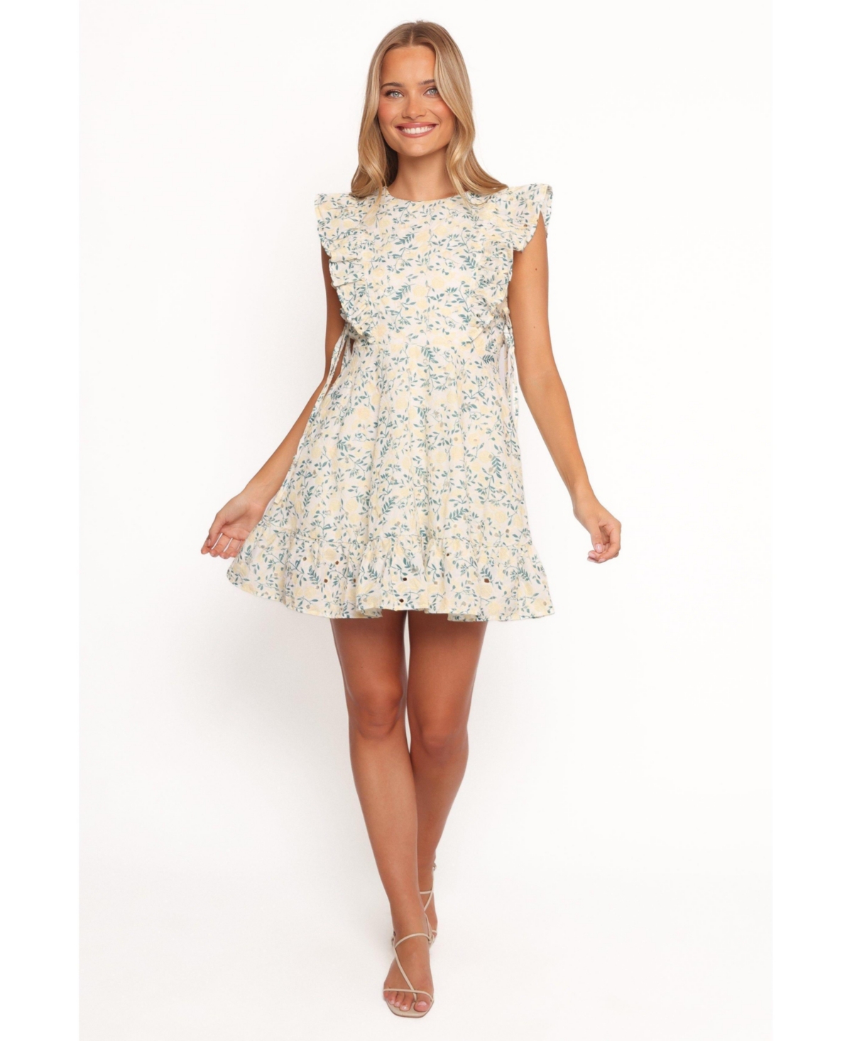 Click here for Petal and Pup Womens Rosalind Mini Dress - Yellow prices