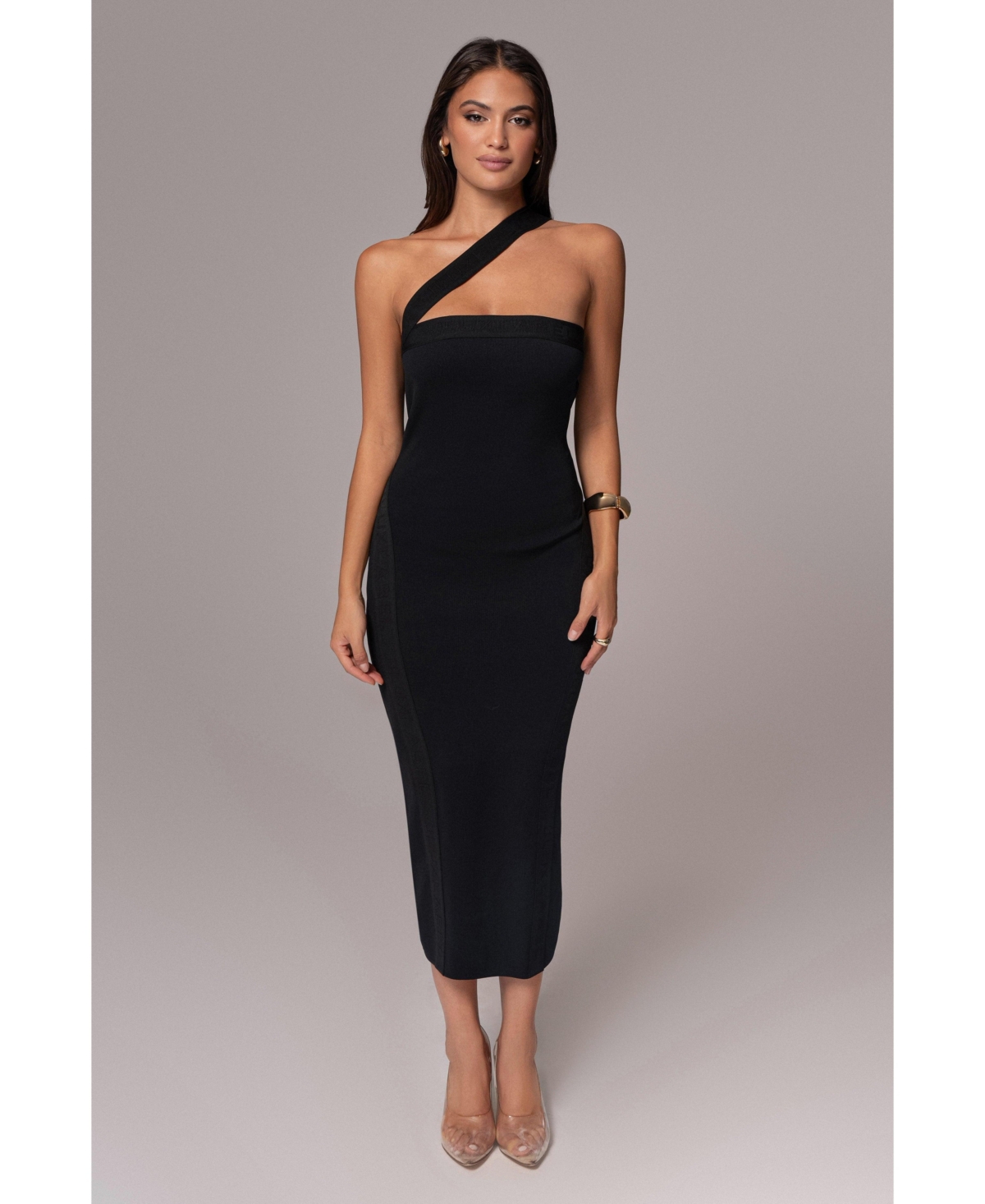 Click here for Jluxlabel Womens Ivone Asymmetrical Midi Dress - B... prices