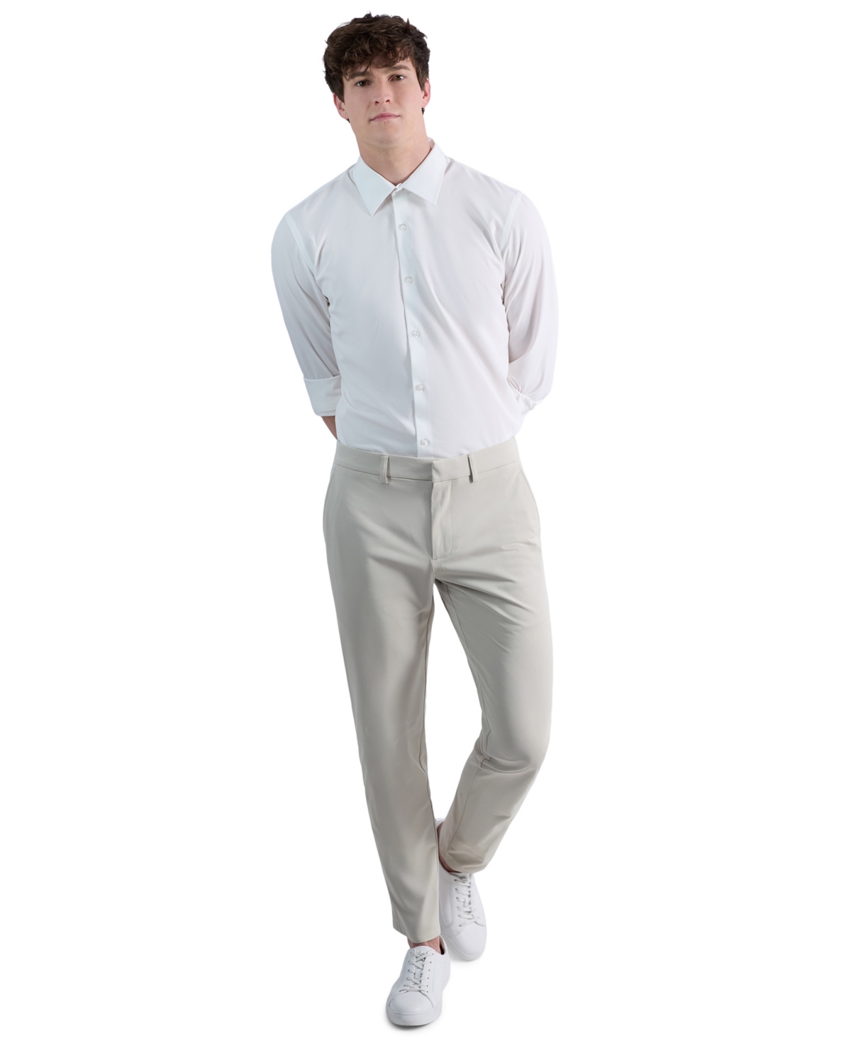 Click here for Kenneth Cole Reaction Mens Slim-Fit Knit Pants - S... prices