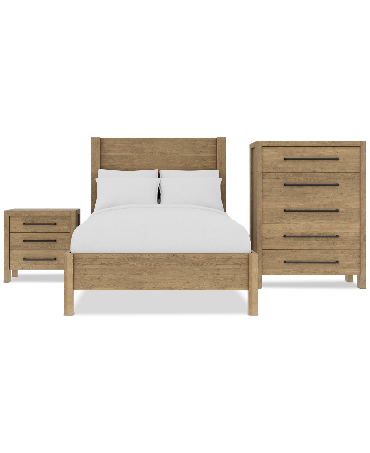 Click here for Davie 3-Pc. Full Set (Panel Bed  Chest & 3-Drawer... prices