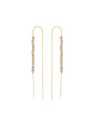 Spero London Sterling Dorica Chain Bead Drop Earring - Macy's