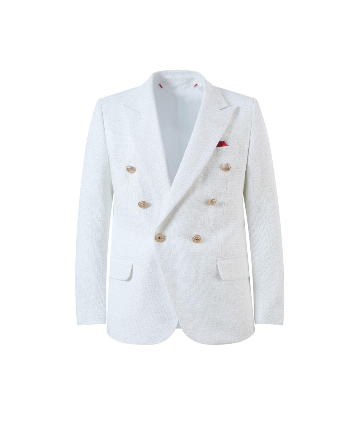 Click here for Elie Balleh Boys White Slim Fit Elegant Jacket - W... prices