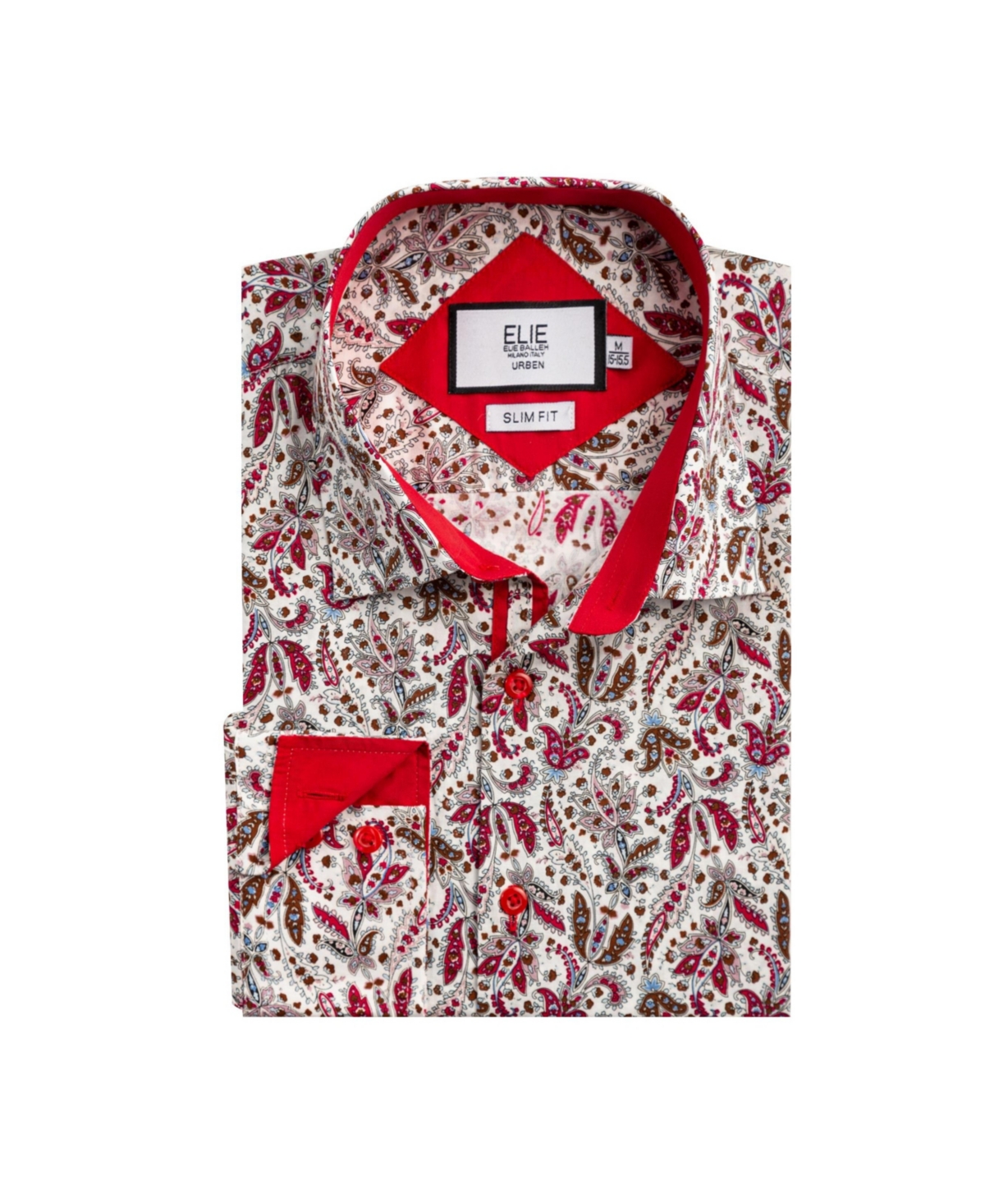 Click here for Elie Balleh Big Boys Slim Fit Paisley Print Shirt... prices