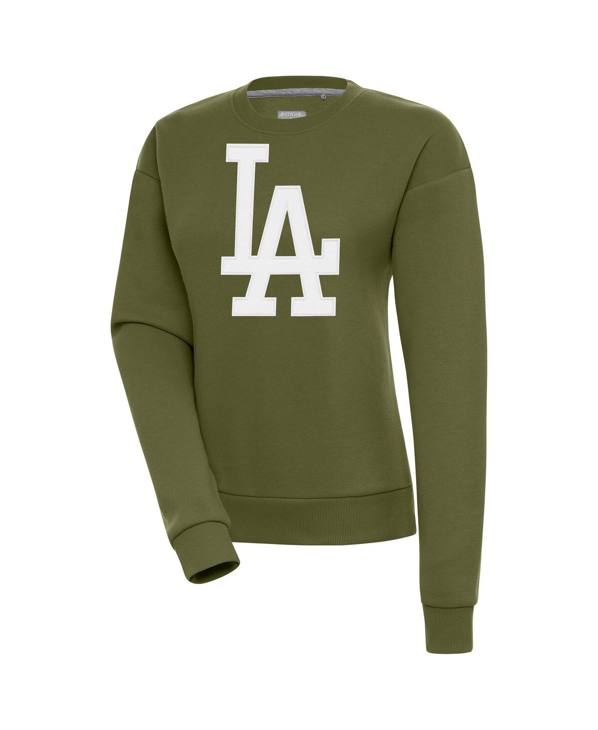 Click here for Antigua Womens Olive Los Angeles Dodgers Victory P... prices