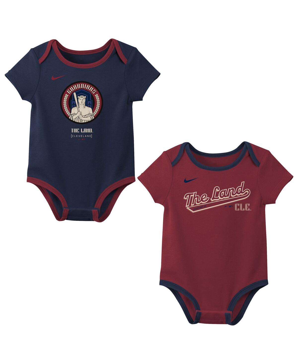 Nike Babies' Newborn Cleveland Guardians City Connect Two-pack Bodysuit ...