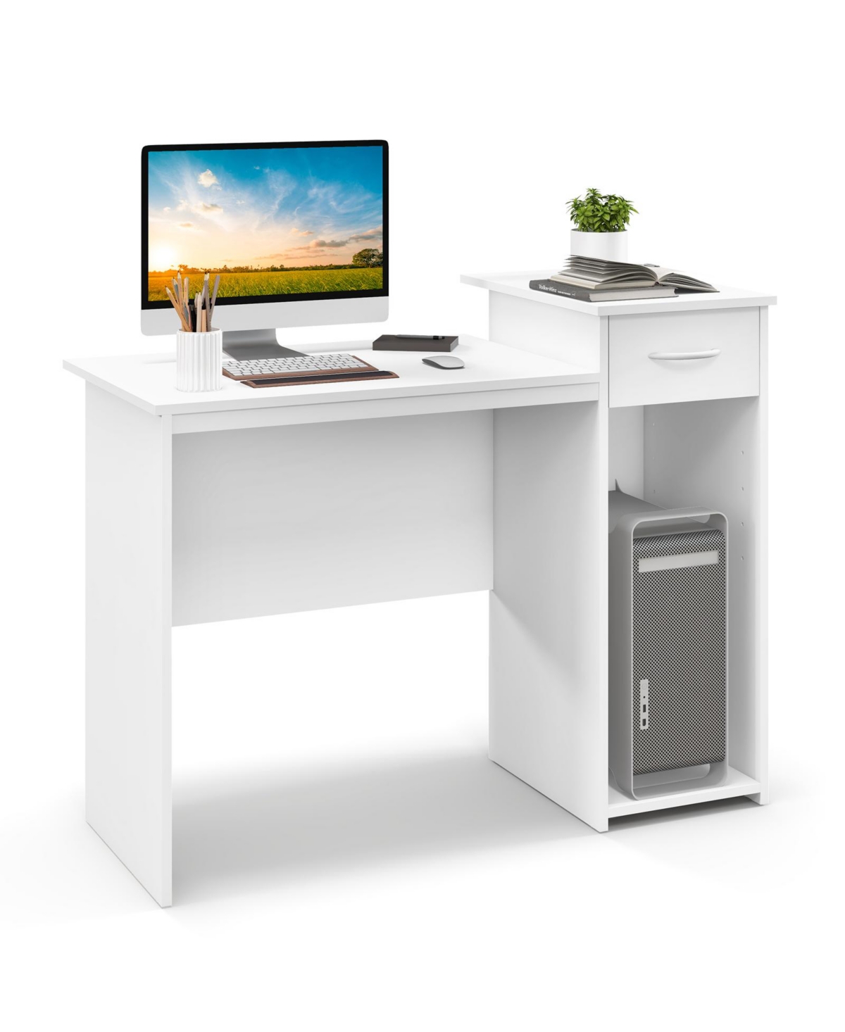 Click here for Computer Desk with Drawer Modern Laptop Pc Desk wi... prices