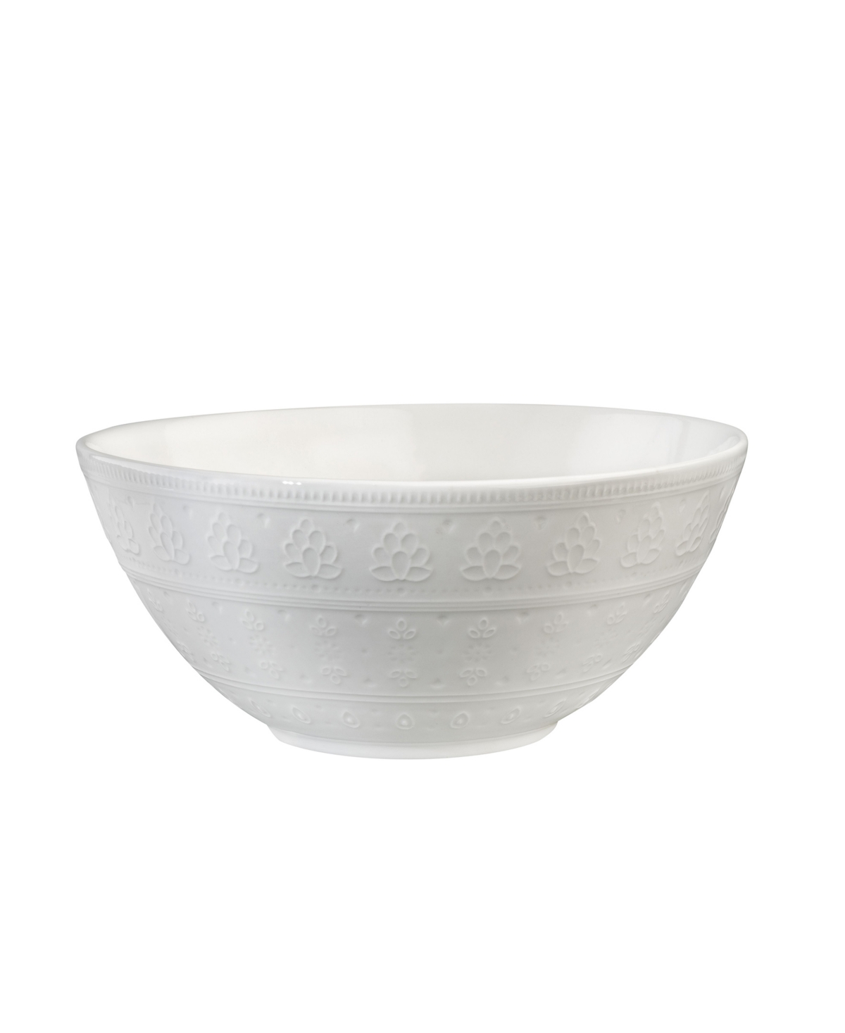 Click here for Euro Ceramica Fez Serving Bowl - White prices