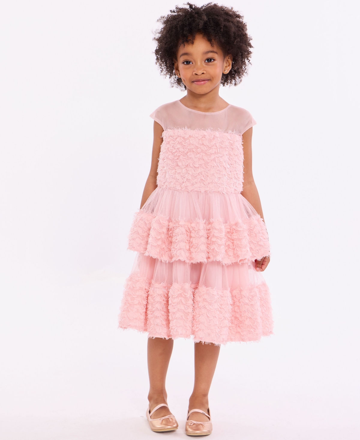 Click here for Bonnie Jean Toddler and Little Girls Tiered Illusi... prices