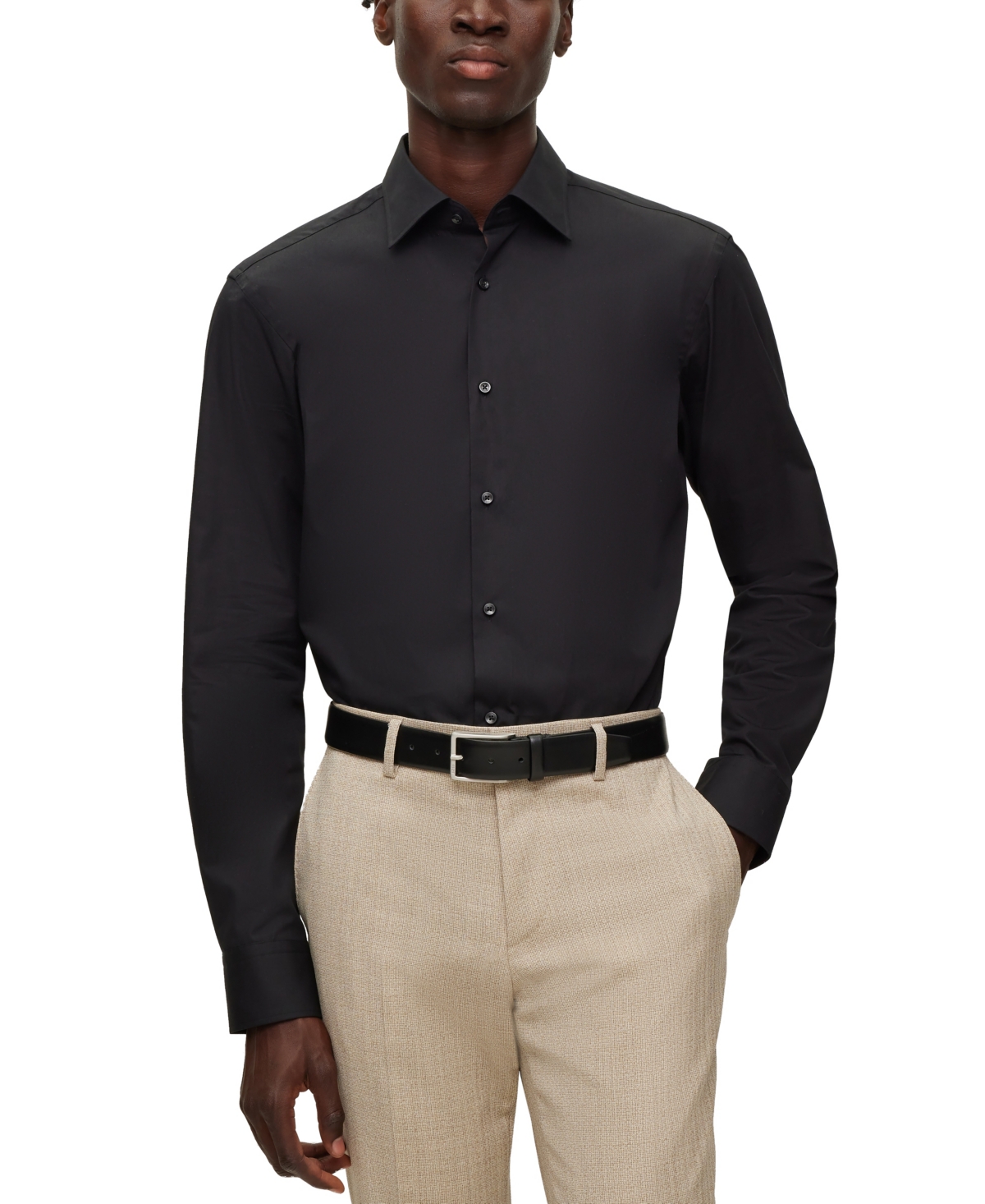 Click here for Boss by Hugo Boss Mens Cotton Poplin Regular-Fit D... prices