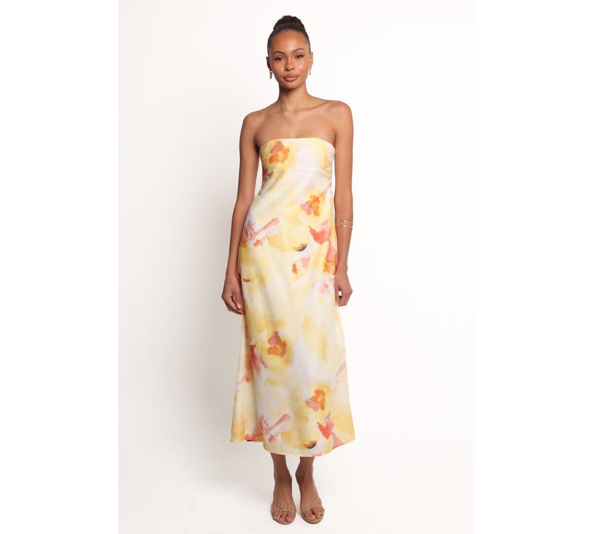 Click here for Petal and Pup Womens Hydra Maxi Dress - Yellow flo... prices