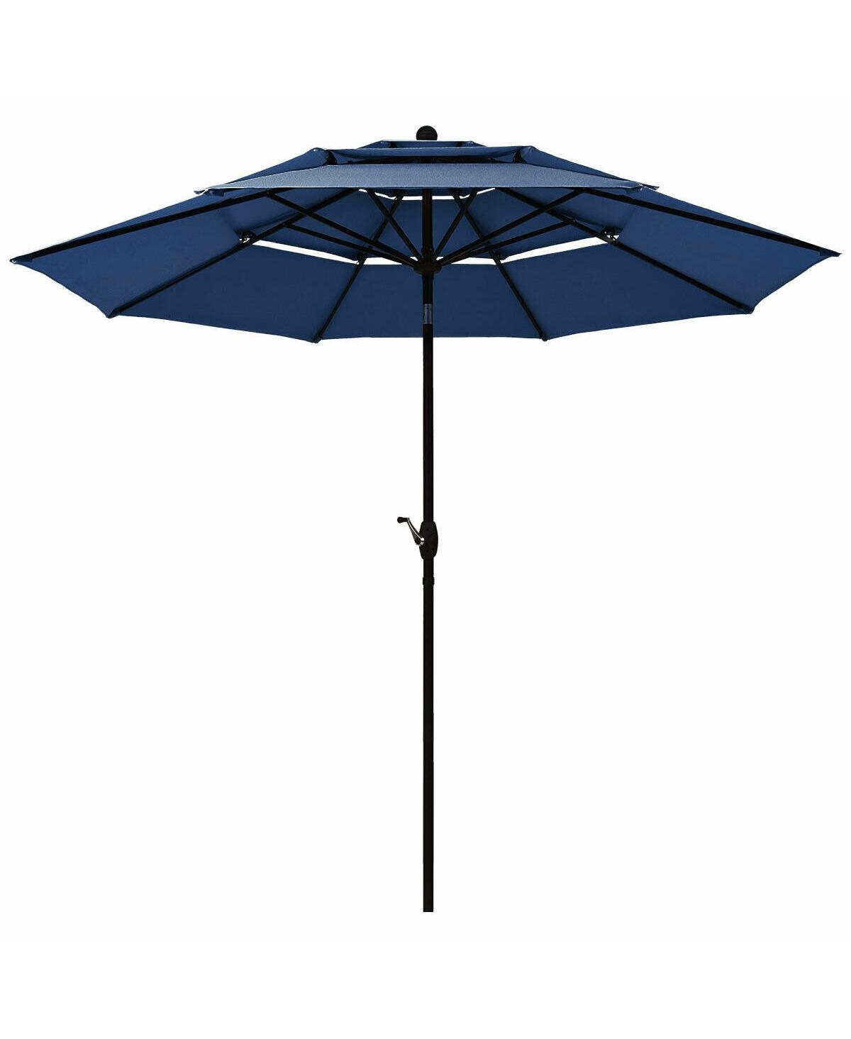 Click here for 10 Feet 3 Tier Outdoor Patio Umbrella with Double... prices