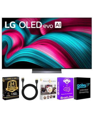 LG OLED evo AI 4K Smart TV) w/A9 Gen8, 144Hz, Dolby Vision/Atmos, HDR10, AI Upscaling, Alexa ...
