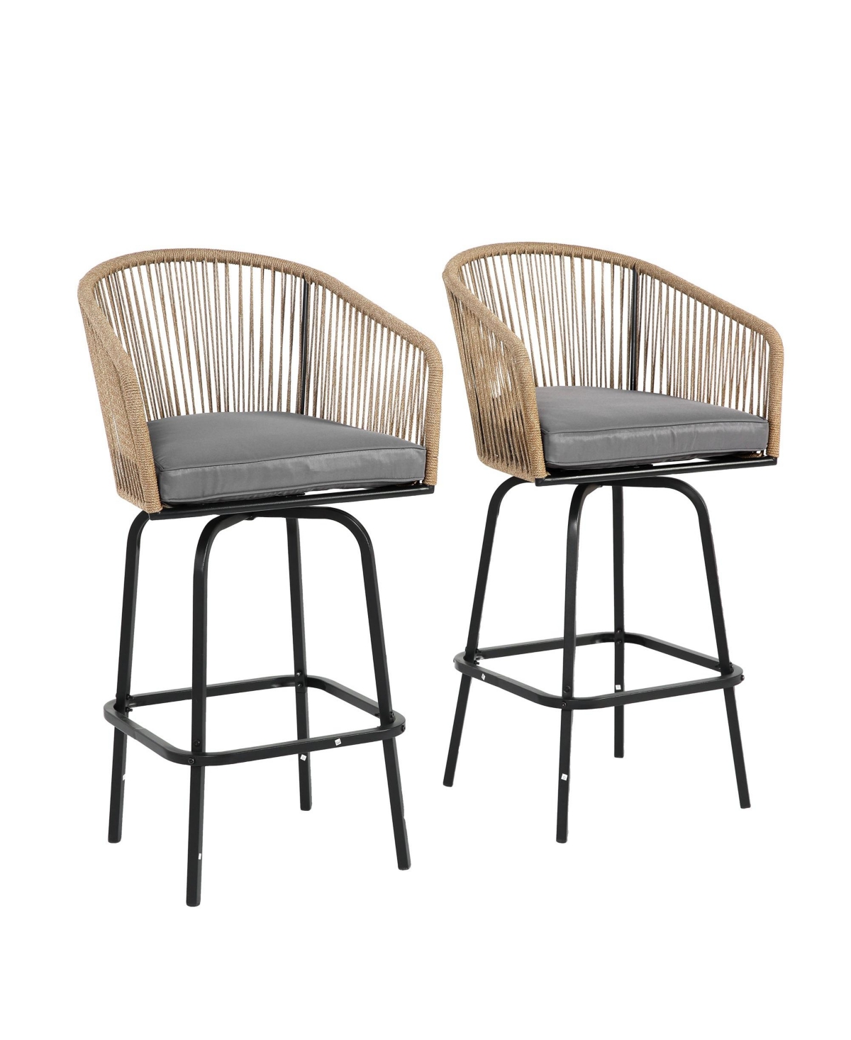 Click here for Mondawe Outdoor Bar Stools Set of 2  2-Piece Patio... prices