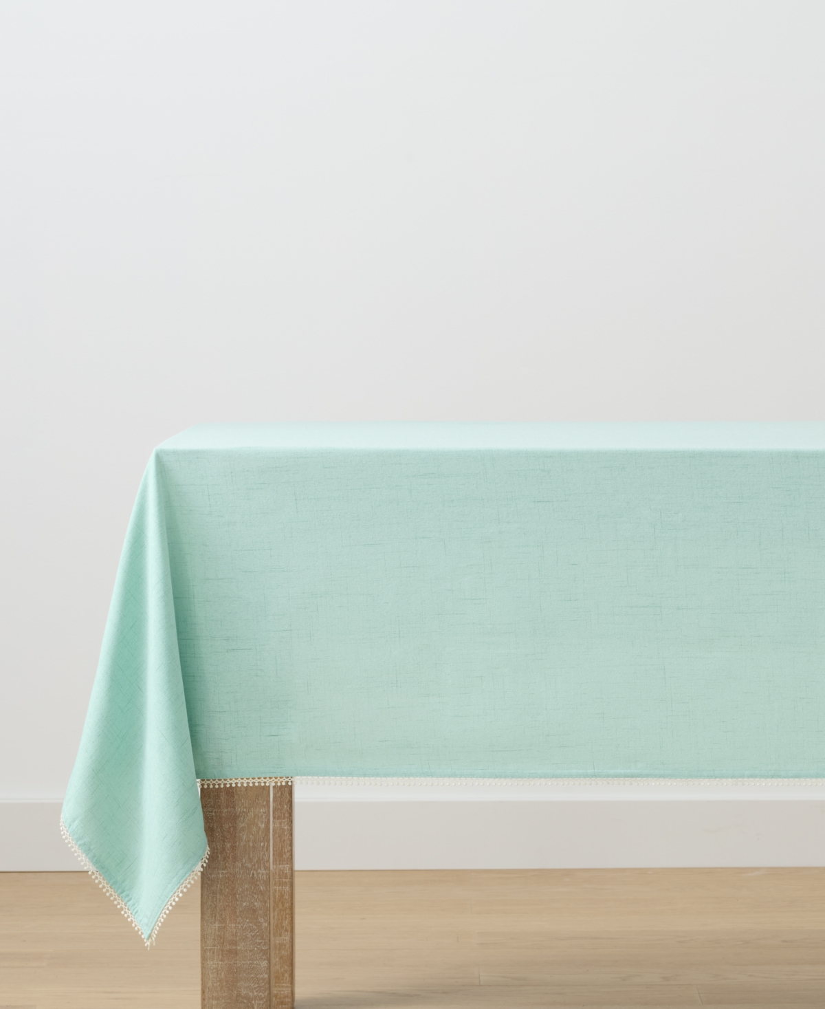 Click here for Lenox French Perle 60 x 120 Tablecloth - Ice Blue prices