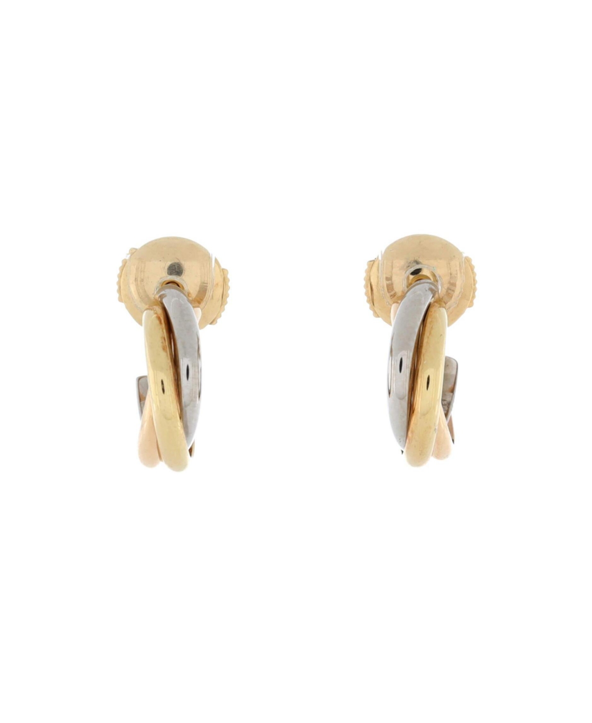Click here for Pre-Owned Cartier 13mm Trinity Hoop Earrings 18K T... prices