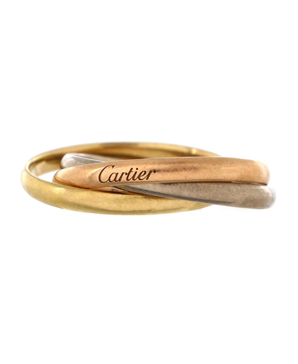 Click here for Pre-Owned Cartier Small Trinity Ring 18K Tricolor... prices