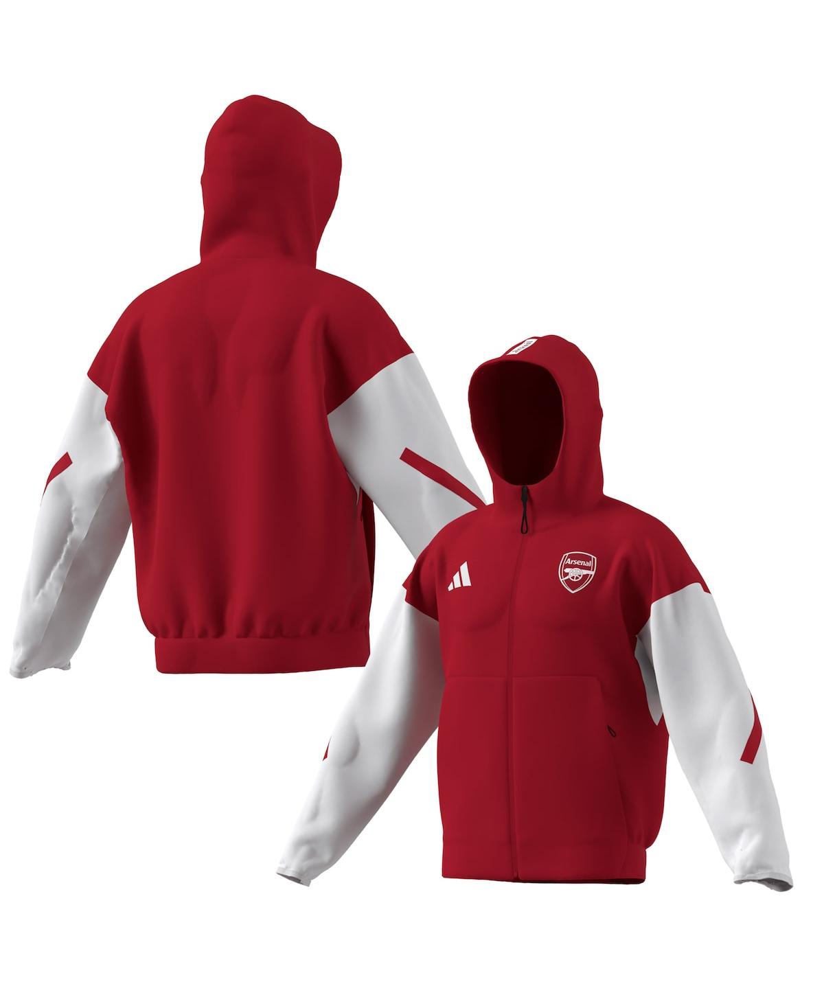Click here for Adidas Mens Red Arsenal 2025/26 Anthem Full-Zip Ja... prices