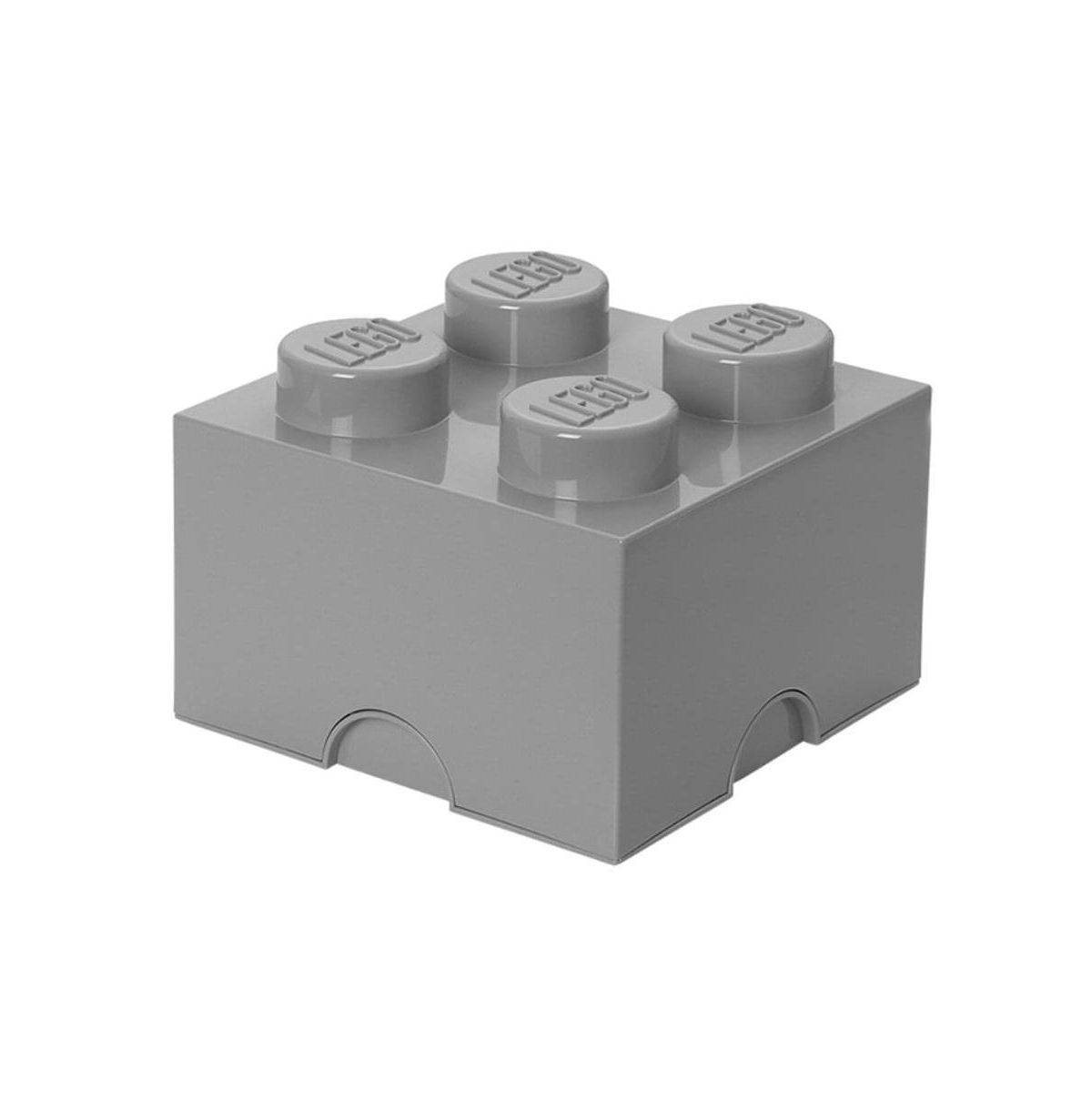 Click here for Lego Storage Brick 4  Stone Grey prices
