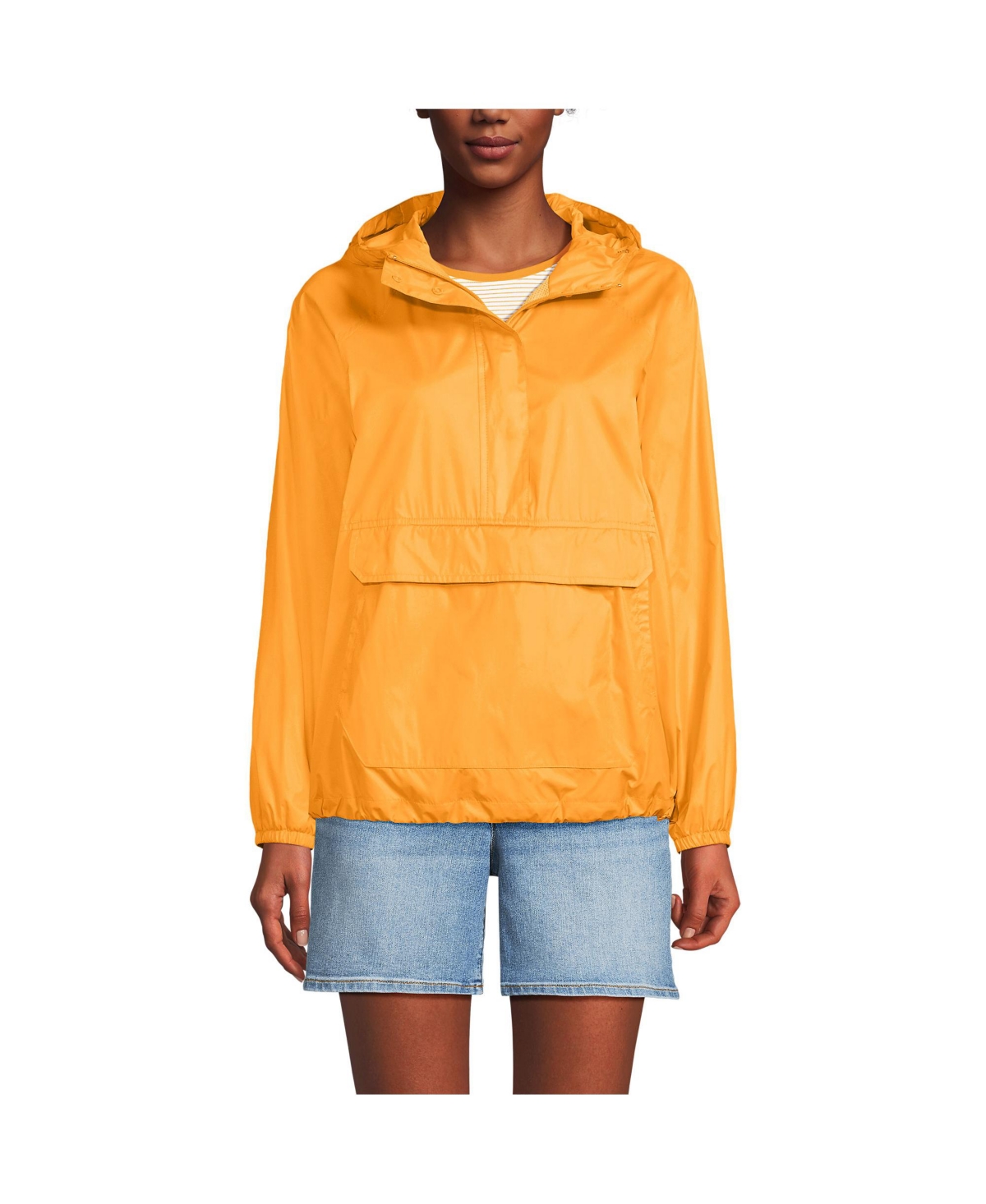 Click here for Lands End Womens Packable Anorak Windbreaker - Swe... prices