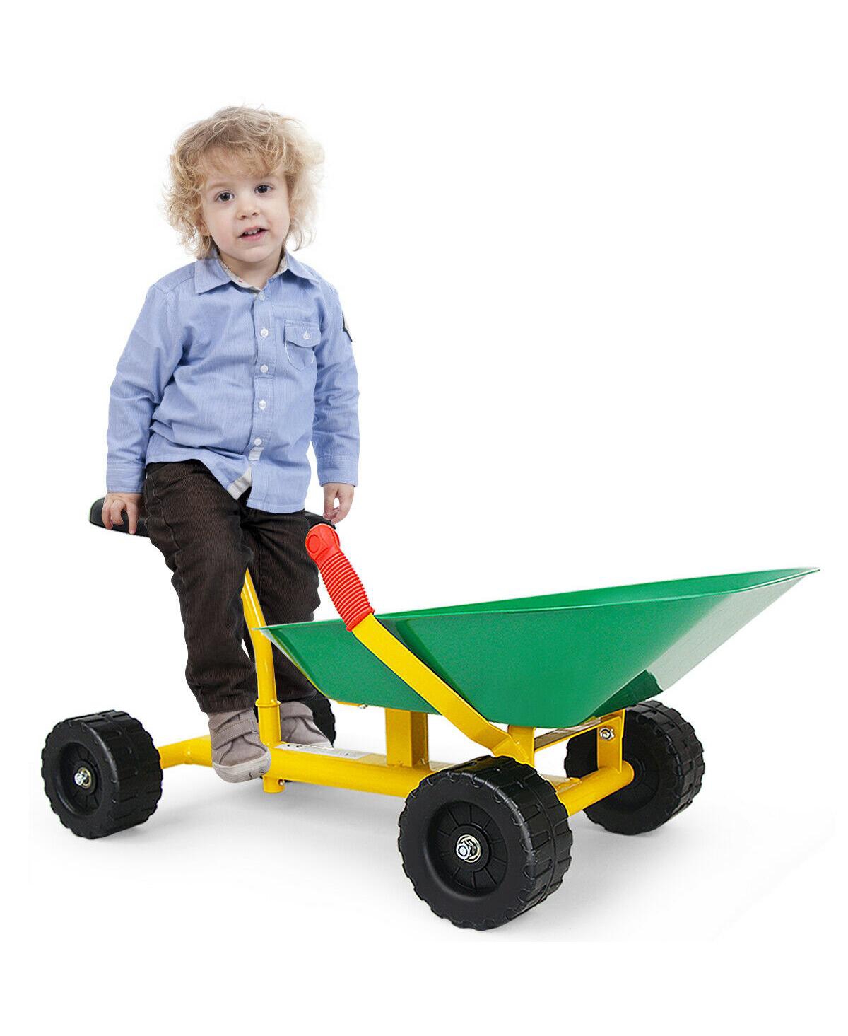 Click here for Gymax 8 Heavy Duty Kids Ride-on Sand Dumper Front... prices